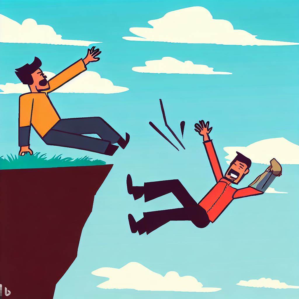 2023年5月23日「モバイル英語学習」第784号 ( 英語のジョーク ): I don’t know, I’m still falling ...